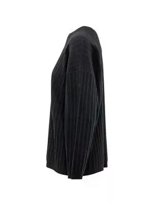 Fabiana Filippi Ribbed-knit Drop-shoulder Sweater