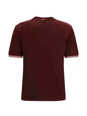 Thom Browne Rwb-tipping Ribbed-cuff T-shirt - Red