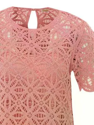 Michael Kors Crochet Mini Dress With Sequins
