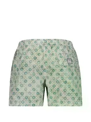 Fedeli Floral-print Drawstring Swim Shorts
