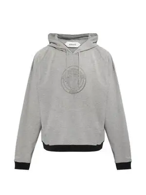 Versace Medusa-print Hoodie - Grey