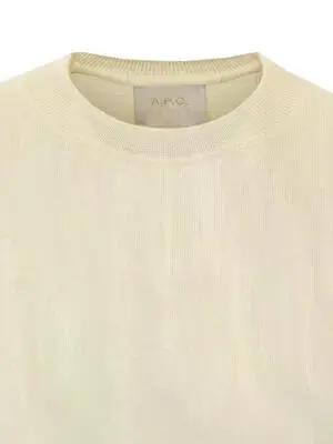 A.p.c. Philomena Embroidered Logo Crew Neck Sweater