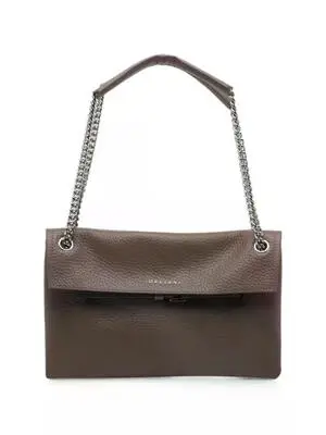 Orciani Small Venus Leather Shoulder Bag - Brown