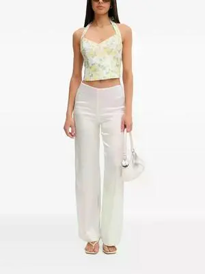 Bardot Deserae Floral-print Halterneck Top