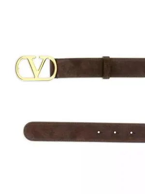 Valentino Garavani Vlogo Signature Suede Belt