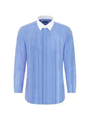 TOM FORD Striped Contrast-collar Shirt