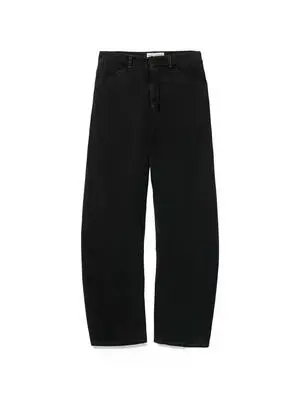 NILI LOTAN Tribeca Barrel-leg Trousers - Black