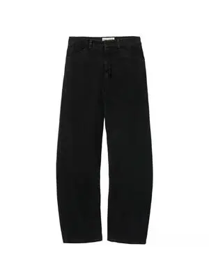 NILI LOTAN Tribeca Barrel-leg Trousers - Black