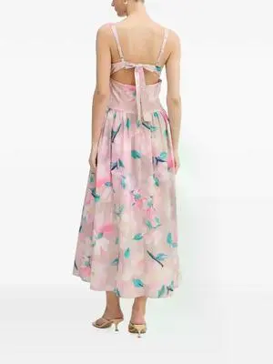 Bardot Cartia Floral-print Midi Dress - Pink