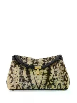 TOTEME Mini Paisley-pattern Clutch Bag - Neutrals