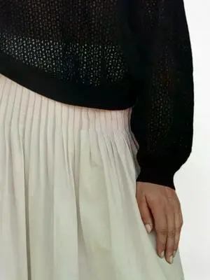 The Great. Crochet Open-knit Sweater