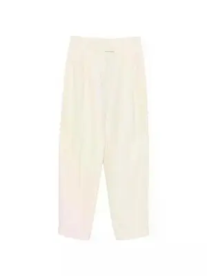 Liviana Conti Pleated Straight-leg Trousers - Neutrals