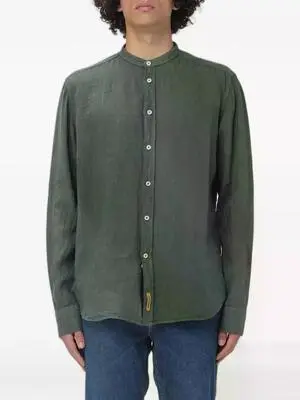 B.D.BAGGIES Mandarin-collar Long-sleeve Shirt - Green