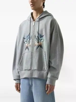 Gcds Studded Zip-up Hoodie