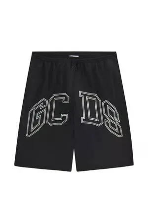 Gcds Logo-print Drawstring Swim Shorts - Black