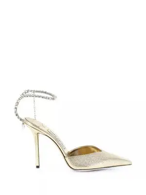 JIMMY CHOO Saeda Crystal-chain Pumps