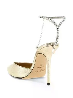 JIMMY CHOO Saeda Crystal-chain Pumps