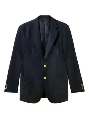 Brooks Brothers Virgin-wool Hopsack Blazer - Blue