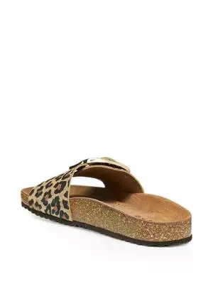 Geox Brionia R Leopard-print Buckle Slides