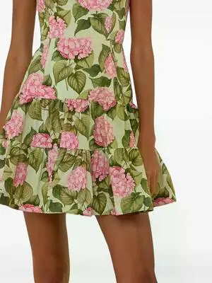 PALM. NOOSA Cooper Floral-print Mini Dress - Green