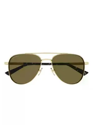 Gucci Pilot-frame Sunglasses - Gold