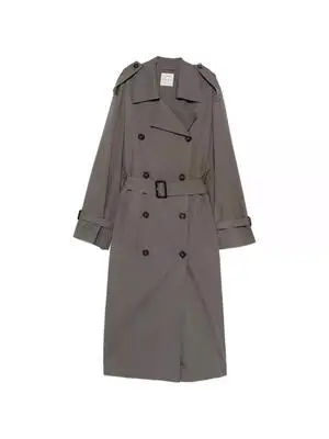 TOTEME Crisp Double-breasted Belted Trench Coat