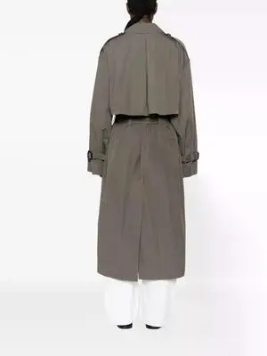 TOTEME Crisp Double-breasted Belted Trench Coat