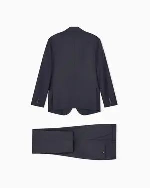 Giorgio Armani Single-breasted Suit Soho In Virgin Wool And Cashmere
