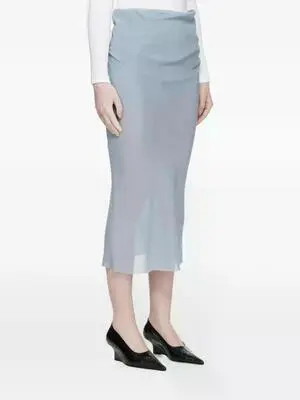 RIER Bias-draped Midi Skirt