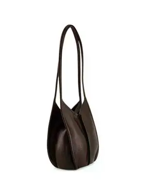 Hereu Calella Distressed Leather Shoulder Bag