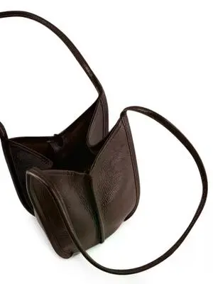 Hereu Calella Distressed Leather Shoulder Bag
