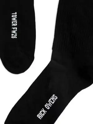 Rick Owens Tower Glitter-effect Socks