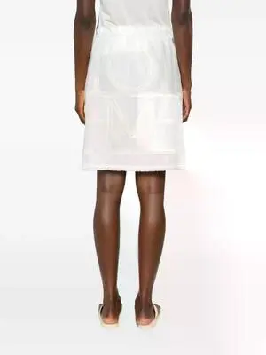 TOTEME Monogram Cotton Mini Skirt