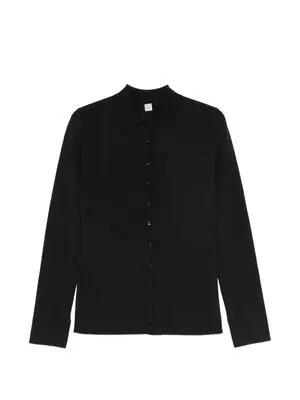 TOTEME Button-up Knit Cardigan - Black