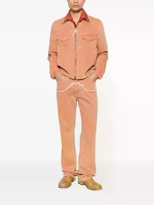 Études Studio Frayed-edge Bootcut Jeans - Orange
