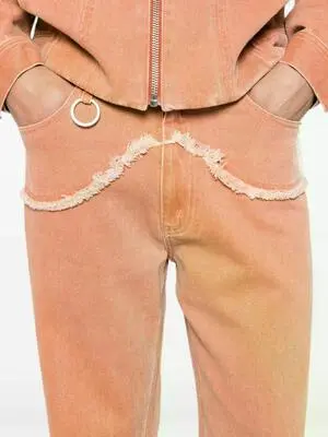 Études Studio Frayed-edge Bootcut Jeans