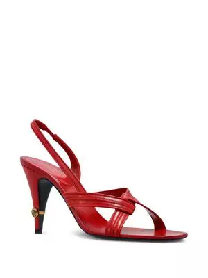 Versace Crossover Strap Sandals - Red