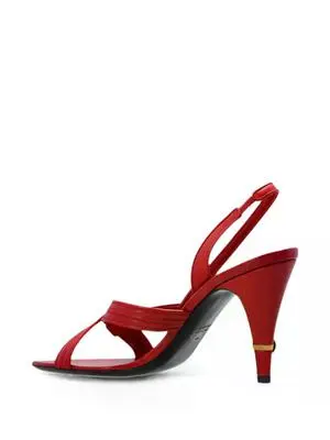 Versace Crossover Strap Sandals - Red