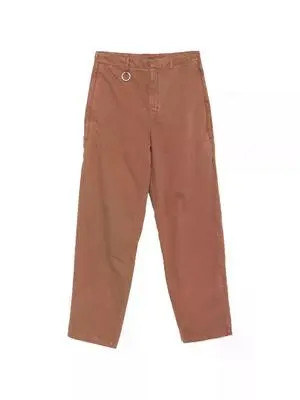 Études Studio Zip-detail Chino Trousers - Brown