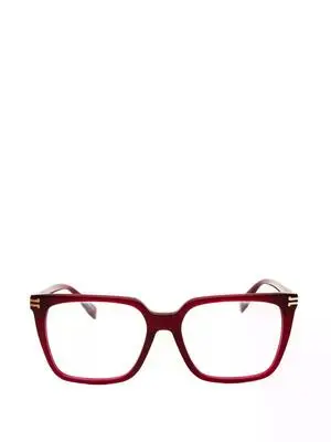 Marc Jacobs Rectangle Frame Eyeglasses - Red