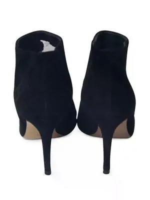 GIANVITO ROSSI Suede Pointed-toe Stiletto Ankle Boots