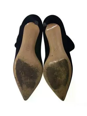 GIANVITO ROSSI Suede Pointed-toe Stiletto Ankle Boots