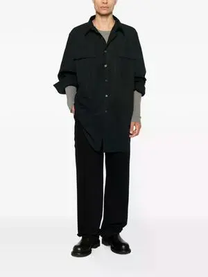 Études Studio Chest-pocket Long-sleeve Shirt - Black