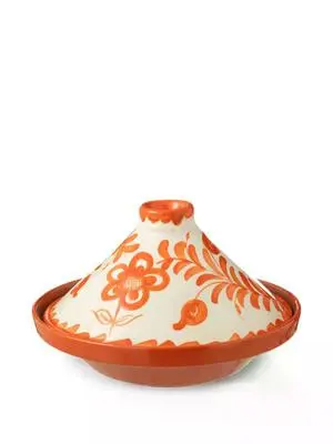 J-LINE Granada Floral-print Tagine - Orange