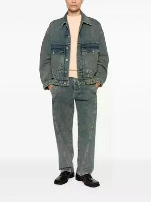 Études Studio Distressed Denim Jacket With Frayed Detailing