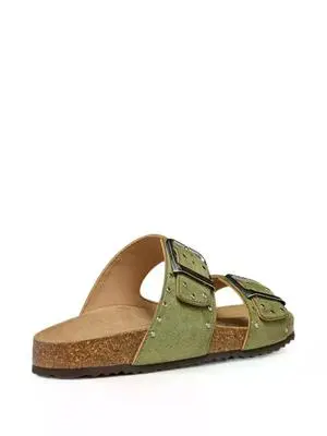 Geox Brionia Studded Buckle-fastening Slides