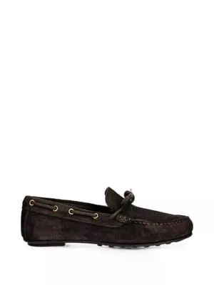 Gant Seabaya Bow-detail Suede Boat Shoes - Brown