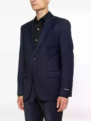 Karl Lagerfeld Single-breasted Buttoned Blazer - Blue