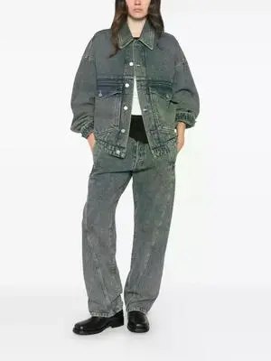 Études Studio Twisted Seam Acid-wash Jeans - Blue