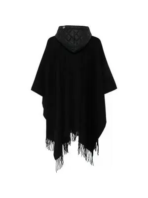 BLUGIRL Quilted Hood Fringed Cape